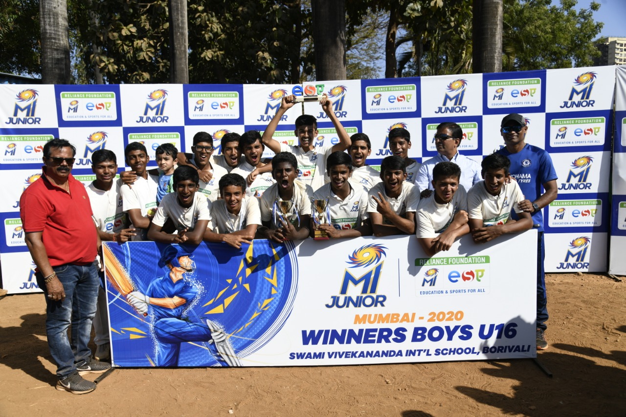 SVIS Borivali lift U16 Title to reign supreme in the MI Junior Cricket ...